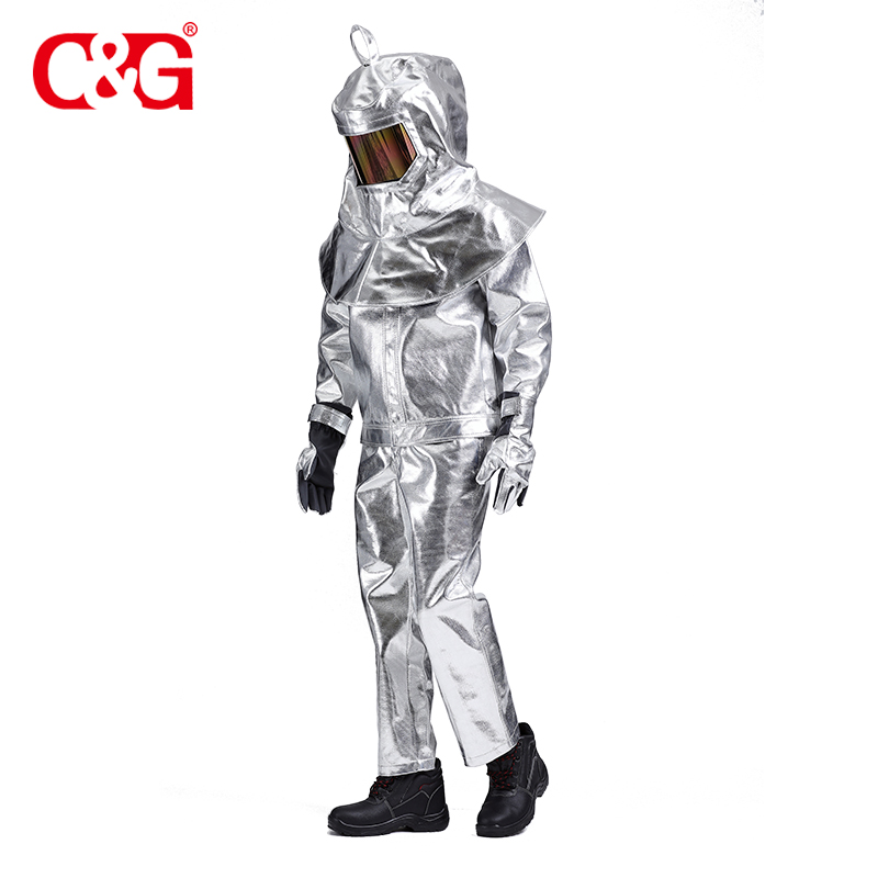 Metal casting protective clothing, Aluminized jacket and pants 4HK ...