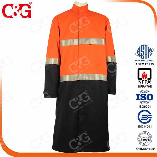 ASTM F1959 Cat IV 55cal/cm2 arc flash suit against electrical arc harm ...