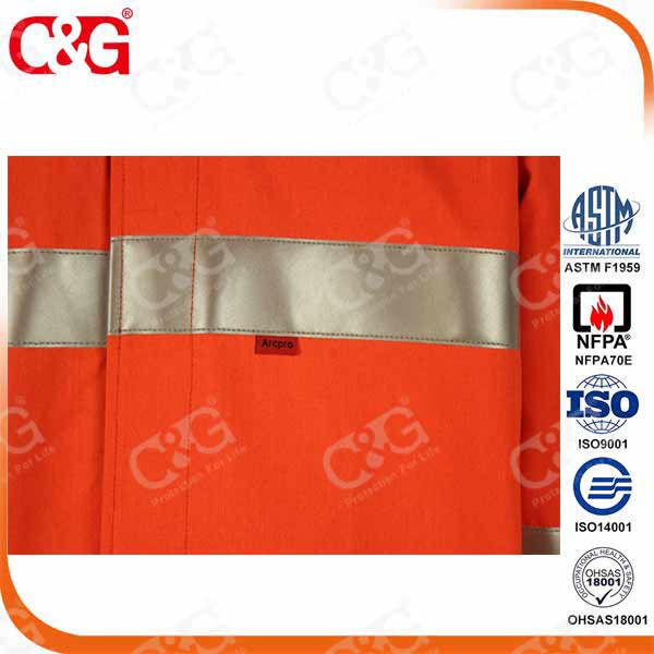 ASTM F1959 Cat IV 55cal/cm2 arc flash suit against electrical arc harm ...