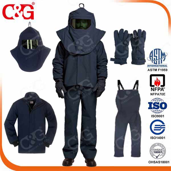 Category4 67cal/cm2 arc flash suit,Protera Arc Flash Protection Robe ...