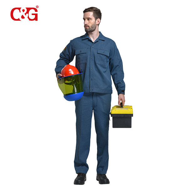8 Cal /com2 Electric Industry Arc Flash Suit, arc protection clothing ...